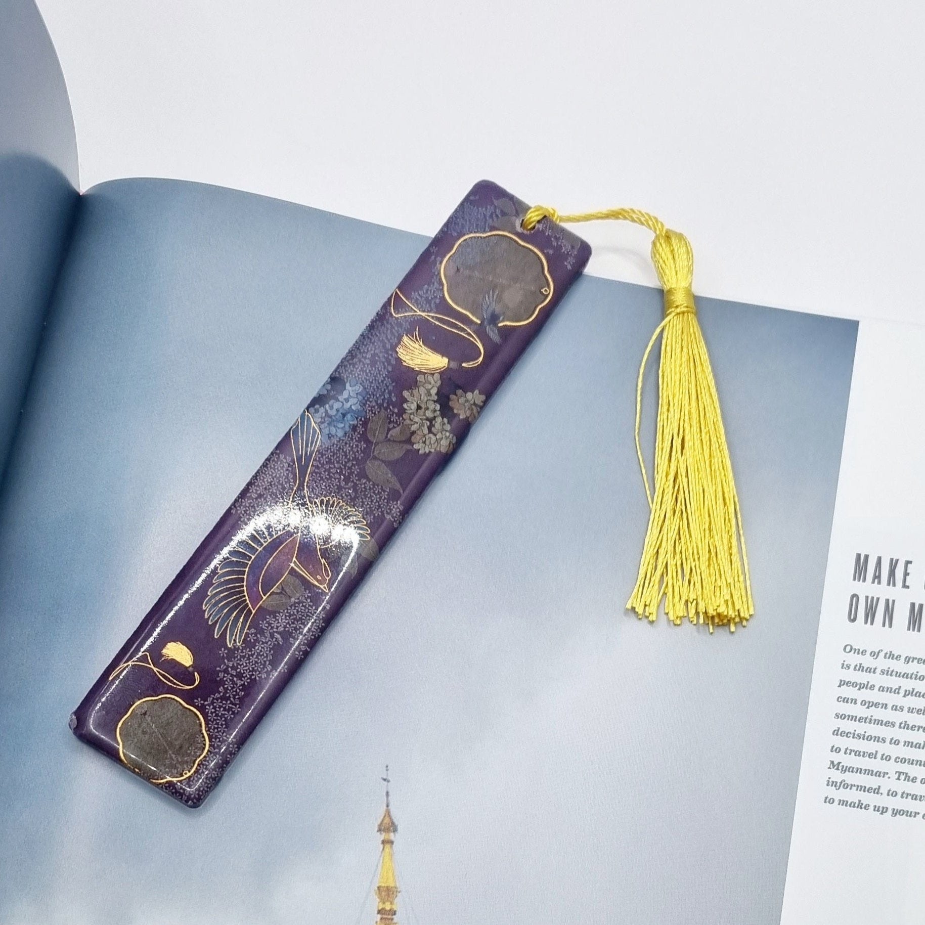 Handcrafted Resin Washi Tape Bookmarks – Girl in the Garage and Ikuy Art